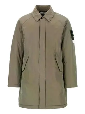 Stone Island 7100002 Micro Twill Padded Coat Neutrals