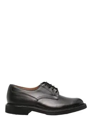 TRICKER'S Leather Derby Shoes - Black