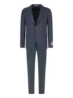 Corneliani Peak-lapel Single-breasted Suit - Blue