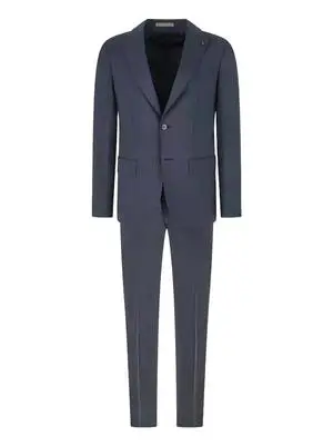 Corneliani Peak-lapel Single-breasted Suit - Blue