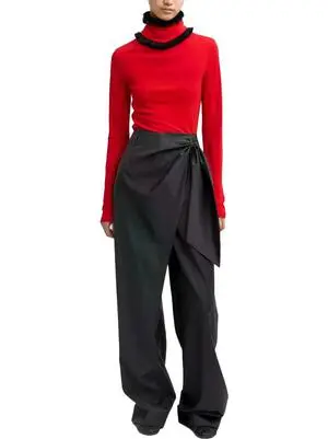 16Arlington Jori Fringe-trimmed Top - Red