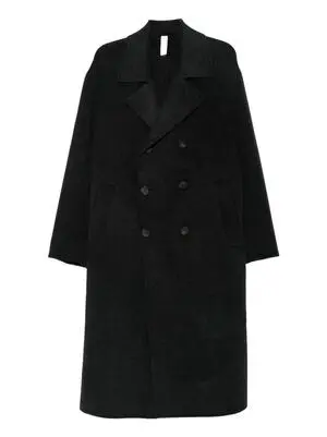 HEVO Double-breasted Coat - Black