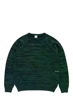 POP TRADING COMPANY Melange-knit Logo-embroidered Sweater