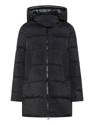 Peuterey Quilted Hooded Coat - Black