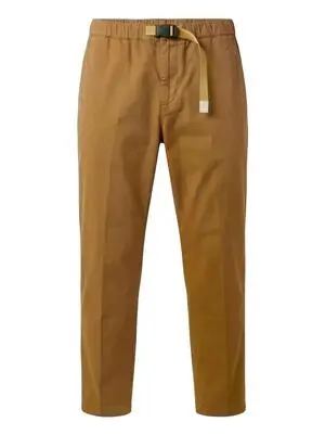 WHITE SAND Buckle-fastening Belt Trousers - Brown