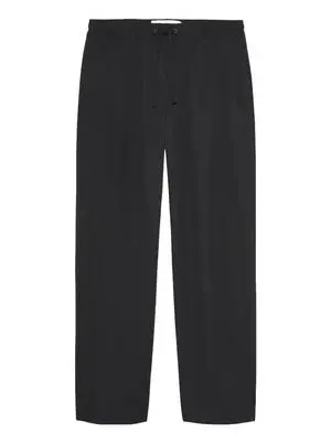 NEW AMSTERDAM SURF ASSOCIATION Drawstring Straight-leg Trousers - Black