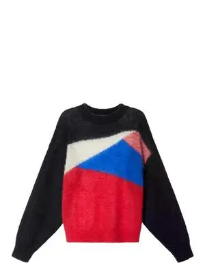 MARANT Leonard Intarsia-knit Sweater - Black