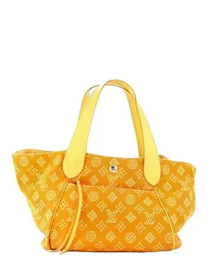 LOUIS VUITTON Cabas Ipanema Canvas Pm Tote Bag Yellow