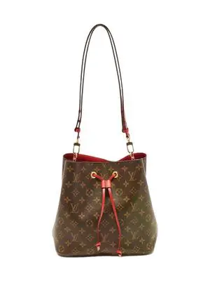 LOUIS VUITTON 2019 Mm Néonoé Monogram Shoulder Bag - Red