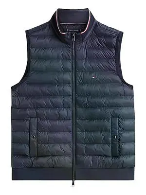 Tommy Hilfiger Quilted Panelled Gilet - Blue