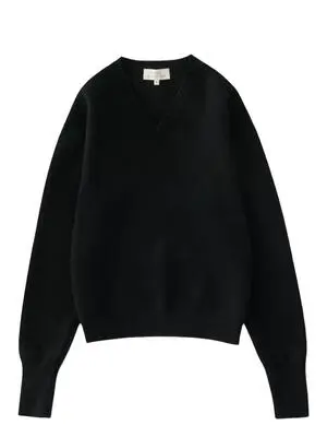 Studio Nicholson Loch V-neck Sweater - Black