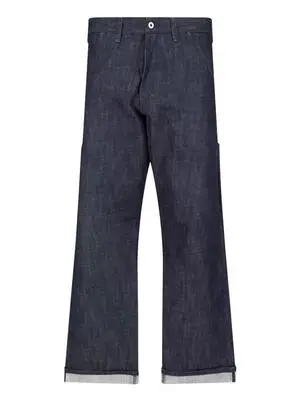 ROY ROGER'S Logo-patch Flared Jeans - Blue