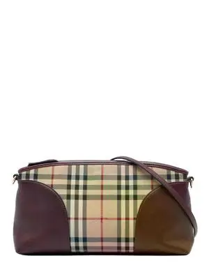 Burberry 2000-2017 Chichester Haymarket Check Cross Body Bag Neutrals