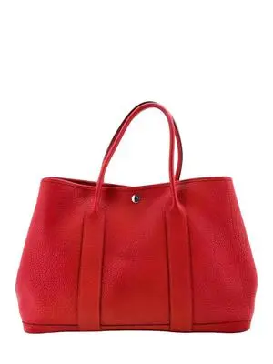 Hermès Garden Party Leather 36 Tote Bag Red