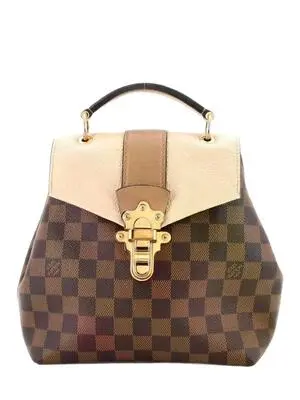 LOUIS VUITTON Clapton Damier And Leather Backpack - Neutrals
