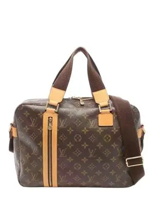 LOUIS VUITTON 2005 Bosforo Monogram Canvas Tote Bag Brown