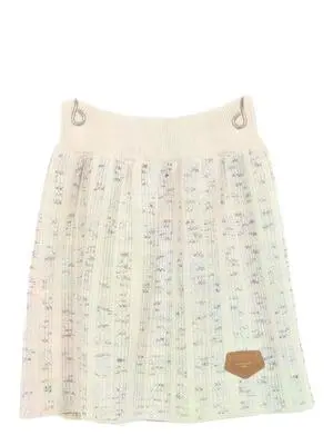 LOUIS VUITTON 2010s Tweed Knit Mini Skirt - Neutrals