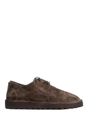 Marsèll Sancrispa Alta Pomice Suede Derby Shoes With High Sole - Dark