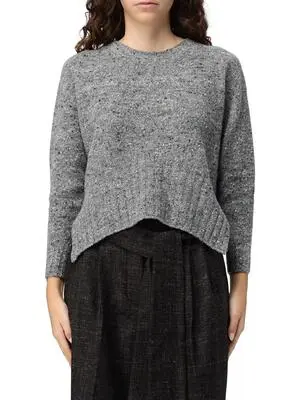 Liviana Conti Patterned Wool Blend Crewneck Jumper With Dropped Shoulders - Multicolor