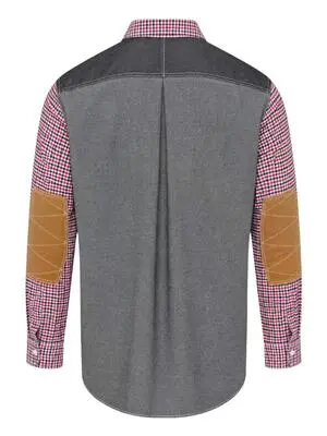 Junya Watanabe Check-print Panelled Shirt - Red