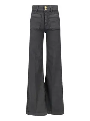 Seafarer High-waist Wide-leg Jeans - Black