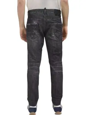 Dsquared2 Distressed Faded-effect Jeans - Grey