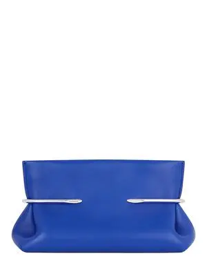 Givenchy Small Leather Soft Pinch Clutch - Blue
