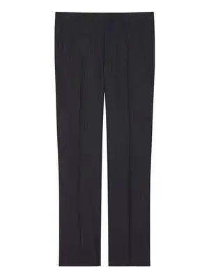 Givenchy Wool Slim Tailored Trousers - Navy