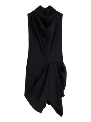 Givenchy Draped Cowl-neck Blouse - Black