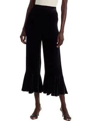 A.L.C. Camille Cropped Flared Pants - Black