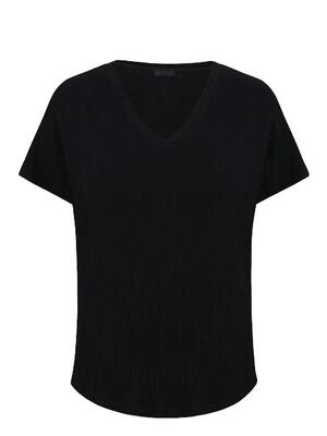 AYJE Ultra Comfort V Neck T-shirt Black