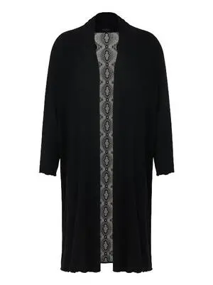 AYJE Dahlia Long Cardigan Robe - Black