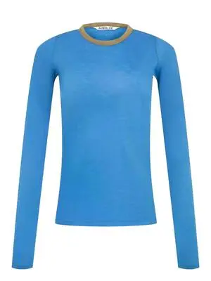 Auralee Long-sleeve Ringer T-shirt - Blue
