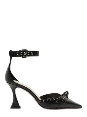ALEXANDRE BIRMAN Clarita Eyelet-embellished Pumps - Black