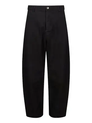You Must Create Panelled Curved-leg Trousers - Black