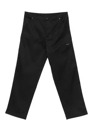 Moncler Pantaloni In Gabardine Stretch - Black