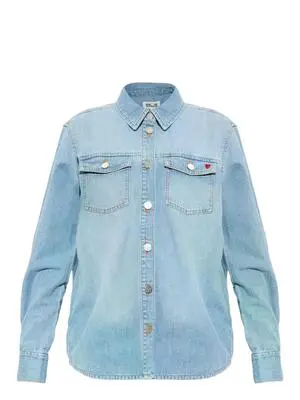 Baum Und Pferdgarten Melobu Heart-motif Denim Shirt - Blue