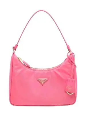 Prada 2020s Logo-plaque Handbag Pink