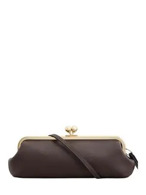 COACH Glovetanned Leather 30 Kisslock Frame Bag - Maple