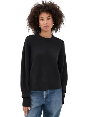 Theory Cashmere Crew Neck Sweater - Black