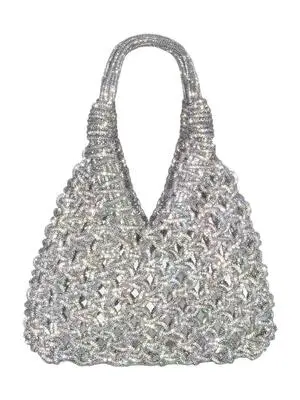 HIBOURAMA Vannifique Crystal-embellished Tote Bag - Silver