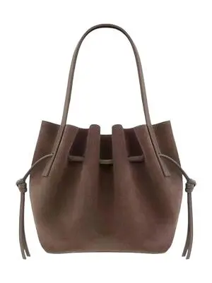 Yuzefi Mini Scallop Tote Bag - Brown