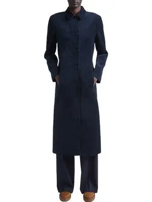 JIL SANDER Longline Coat - Midnight