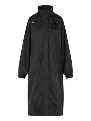 GANNI Nylon Raincoat - Black