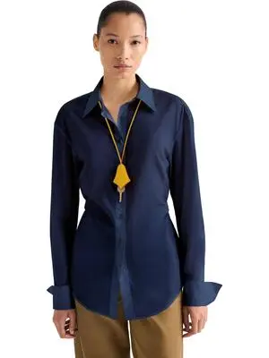 TWP The Night We Met Shirt In Superfine Cotton Shirting - Midnight