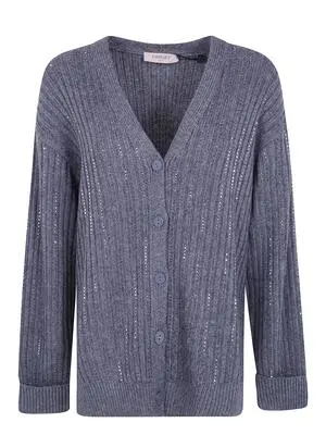TWINSET Cardigan V Neck - Gray