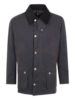 Barbour Wax Jacket "ashby - Gray