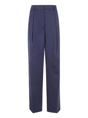 THELATEST Wide-leg Trousers "e-axel - Blue