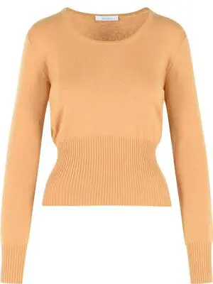MAX MARA Max Mara 'Vetta' Wool And Brown Cashmere Yarn Sweater Women