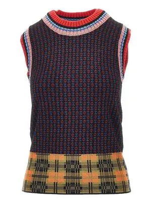 Dries Van Noten Jacquard Wool-blend Vet Multicolor